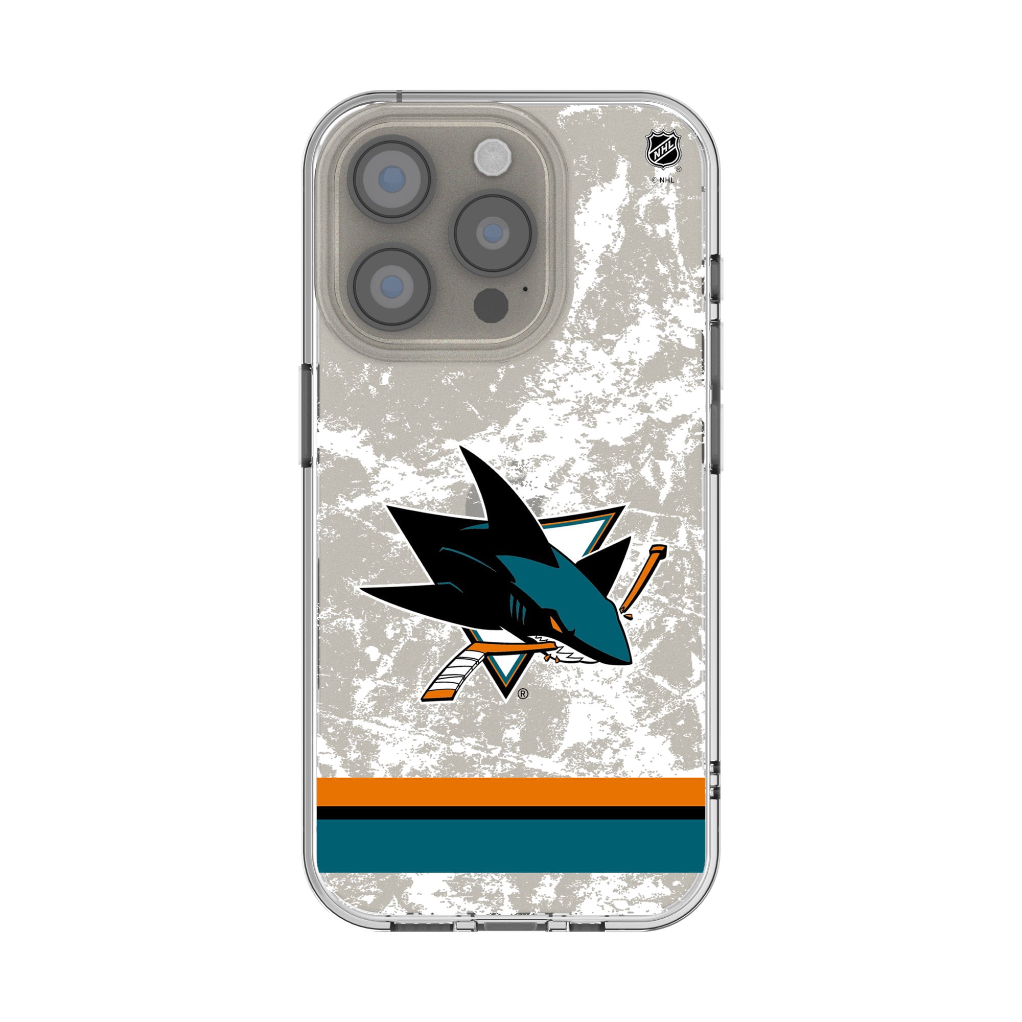 San Jose Sharks iPhone Stripe Clear Ice Case - Walmart.com