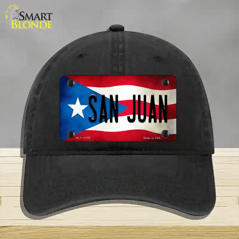 San Juan Puerto Rico Flag Novelty License Plate Hat Unconstructed ...