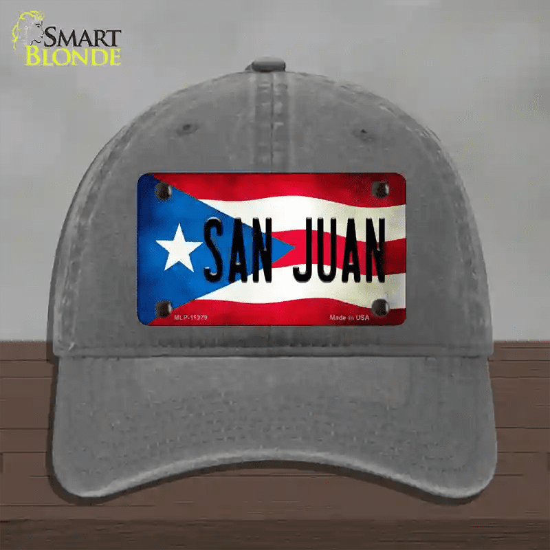 San Juan Puerto Rico Flag Novelty License Plate Hat Unconstructed ...