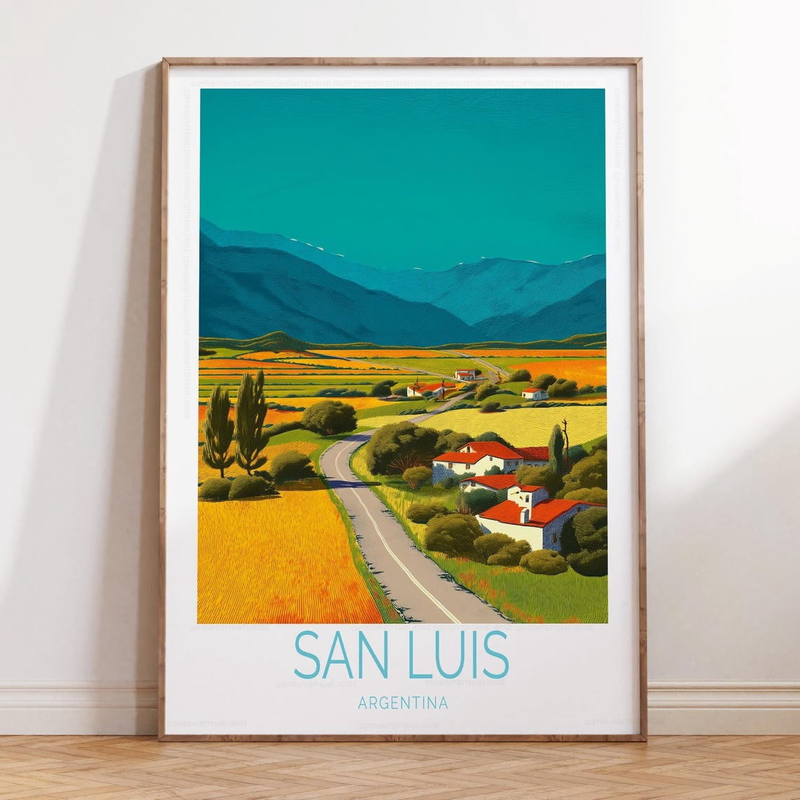 San Luis Argentina Home Decor Travel Scenery Wall Art V2, Unframed ...