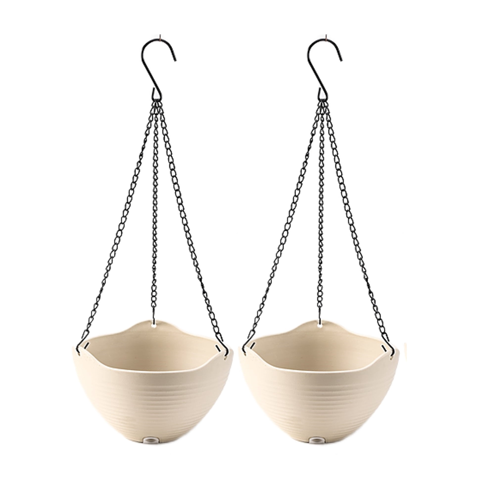 San Marino Hanging Plant Pots - Indoor & Outdoor with drainage plug - 2 ...
