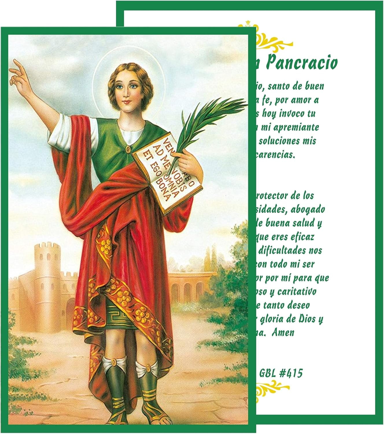 San Pancracio Patron De Los Empleos Y La Salud Tarjeta De Rezo Laminada ... San Pancracio Patron De Los Empleos Y La Salud Tarjeta De Rezo Laminada ...