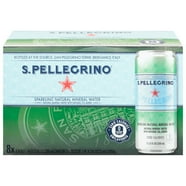San Pellegrino Sparkling Natural Mineral Water, 8.45 fl oz. Glass Bottle (24 Count) - Walmart.com