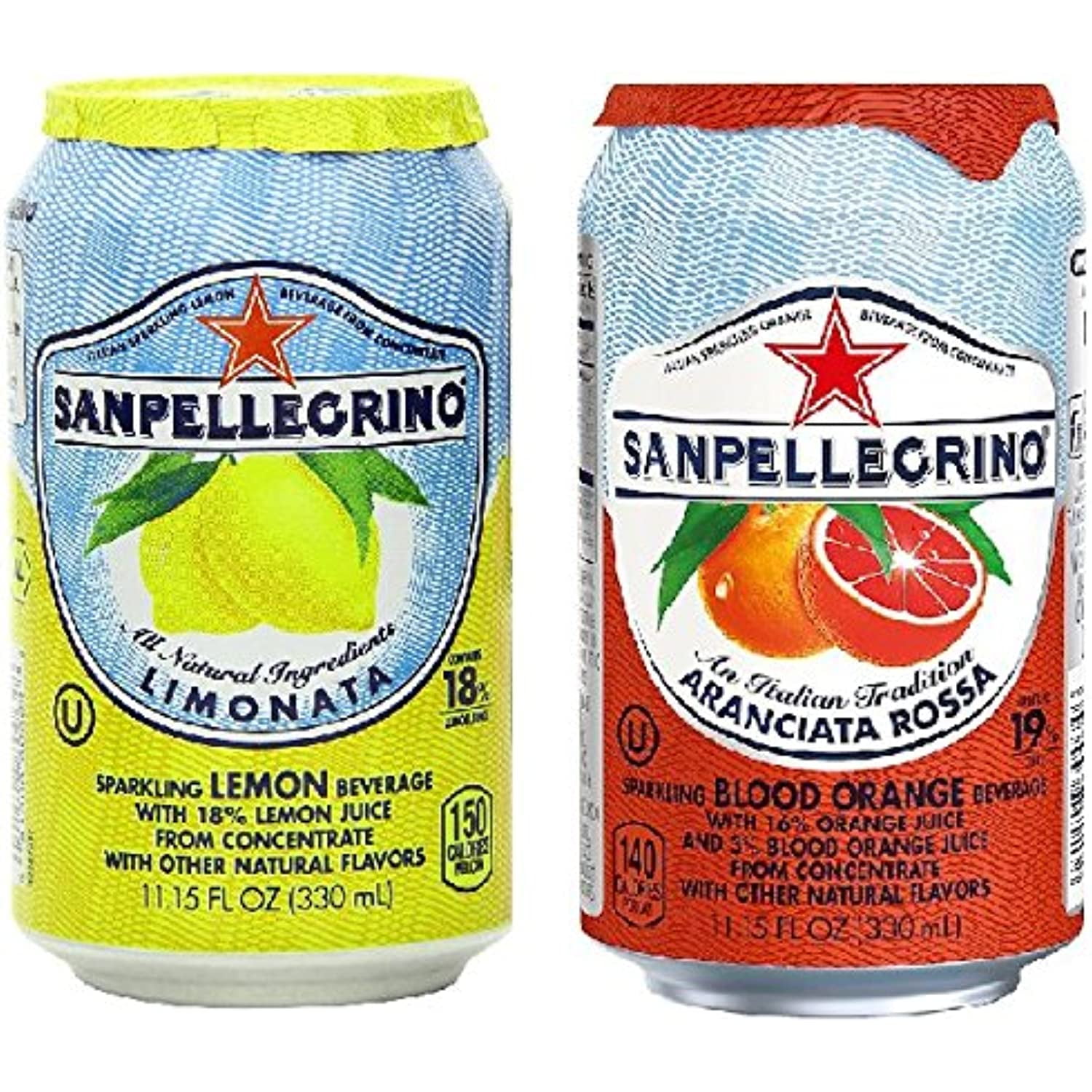 San Pellegrino Flavored Sparkling Water, Lemon, Blood Orange Variety ...