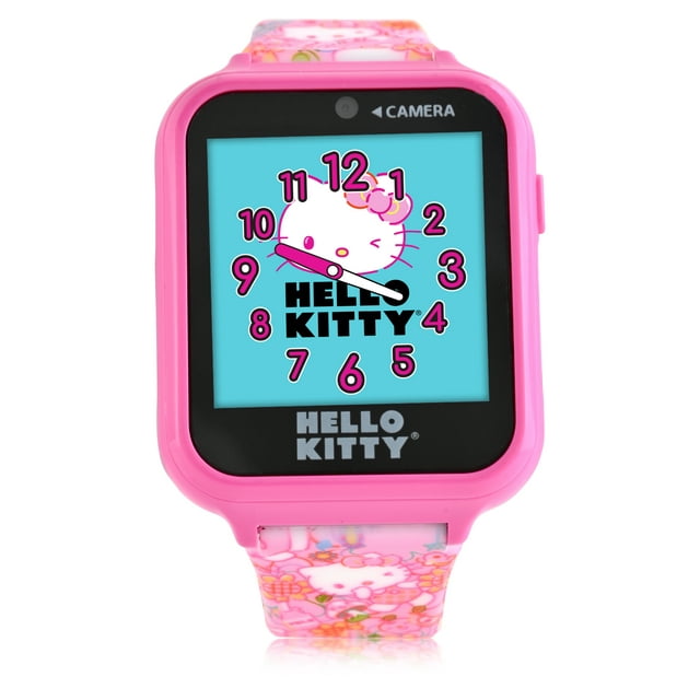 San Rio Hello Kitty Unisex Child Smart Watch with Silicone Strap with ...