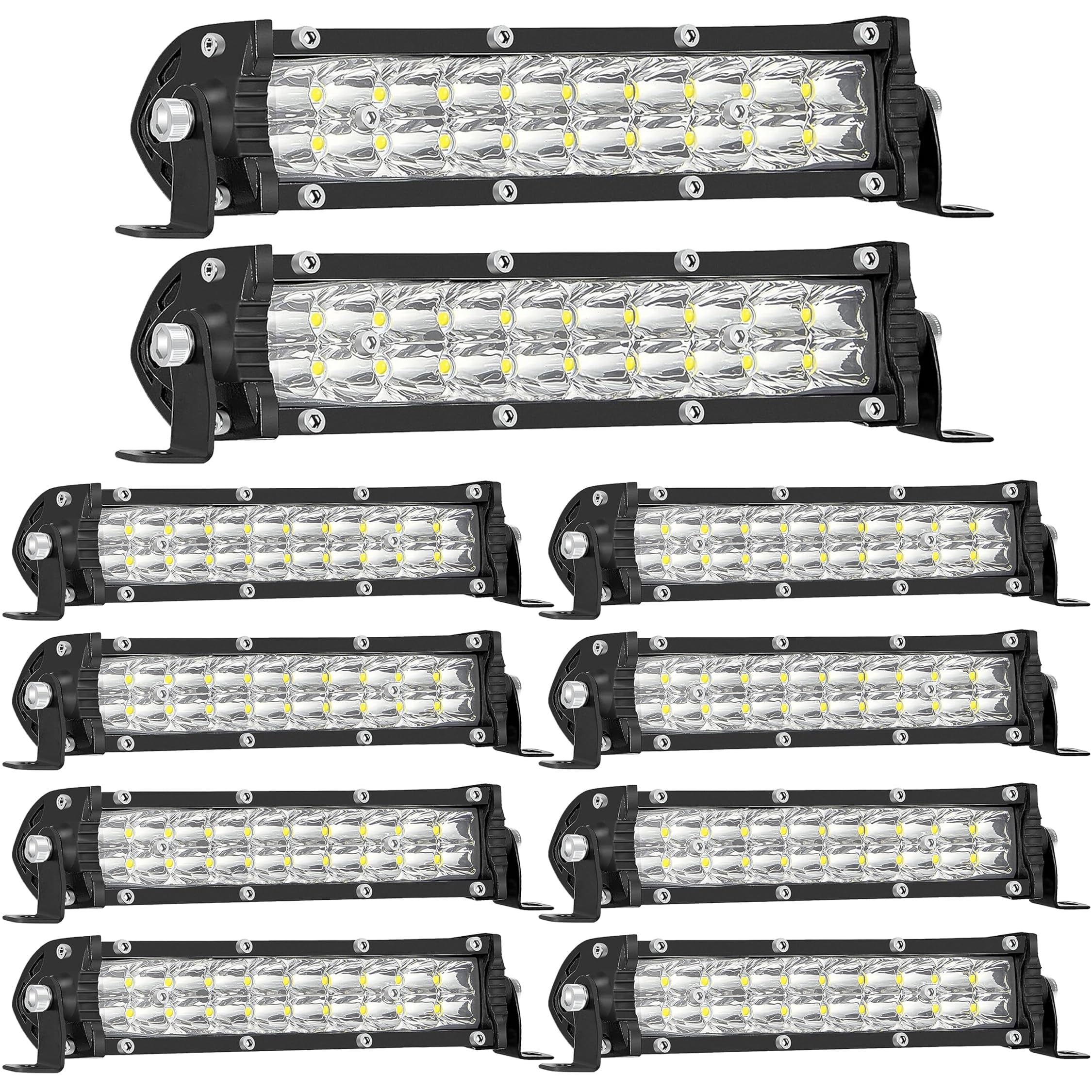 San-Young Slim 7 Inch YPF5 LED Light Bars, 12V-60V Off Road Driving LED ...