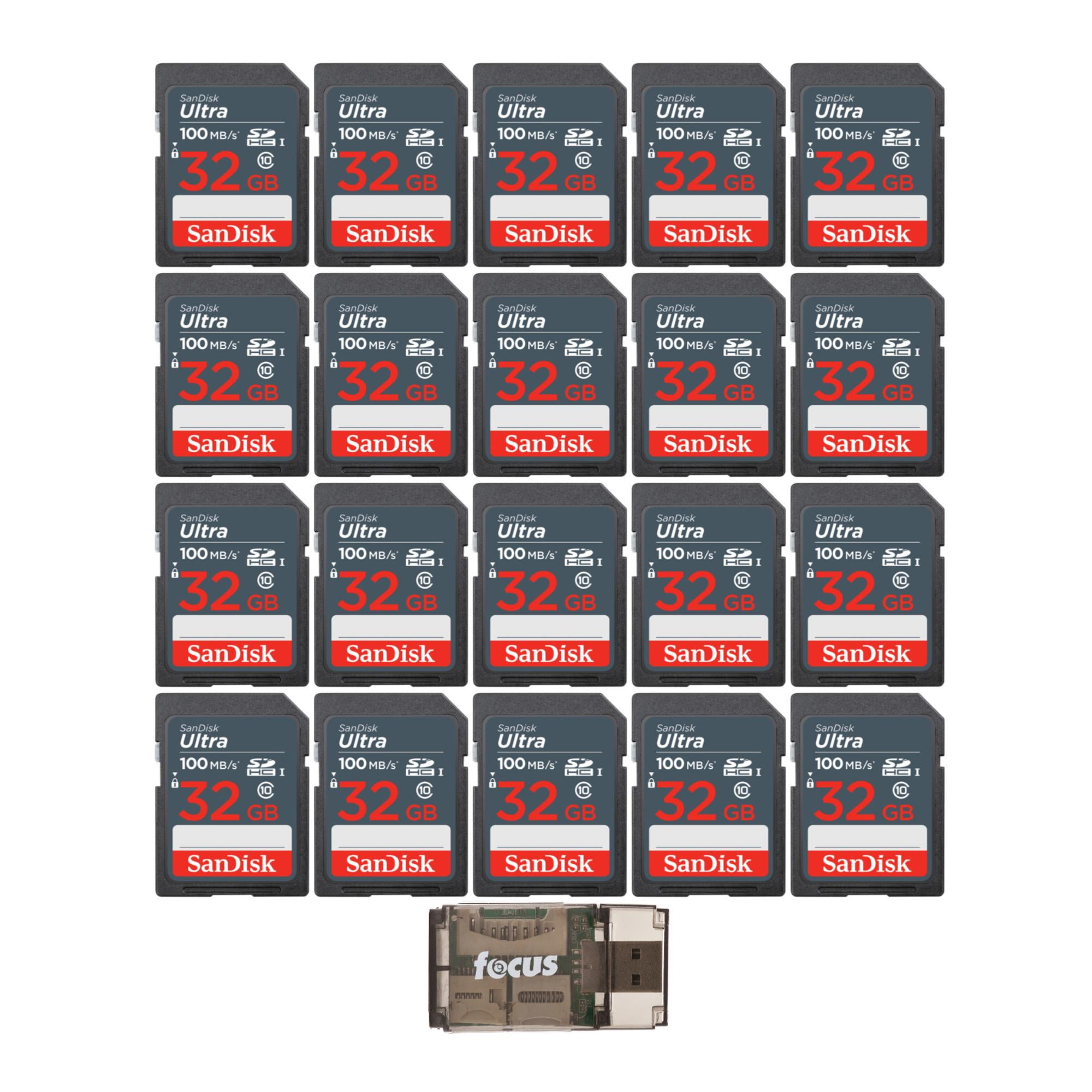 SanDisk 32GB Ultra SDHC UHS-I Memory Card (20-pack) with High-Speed ...
