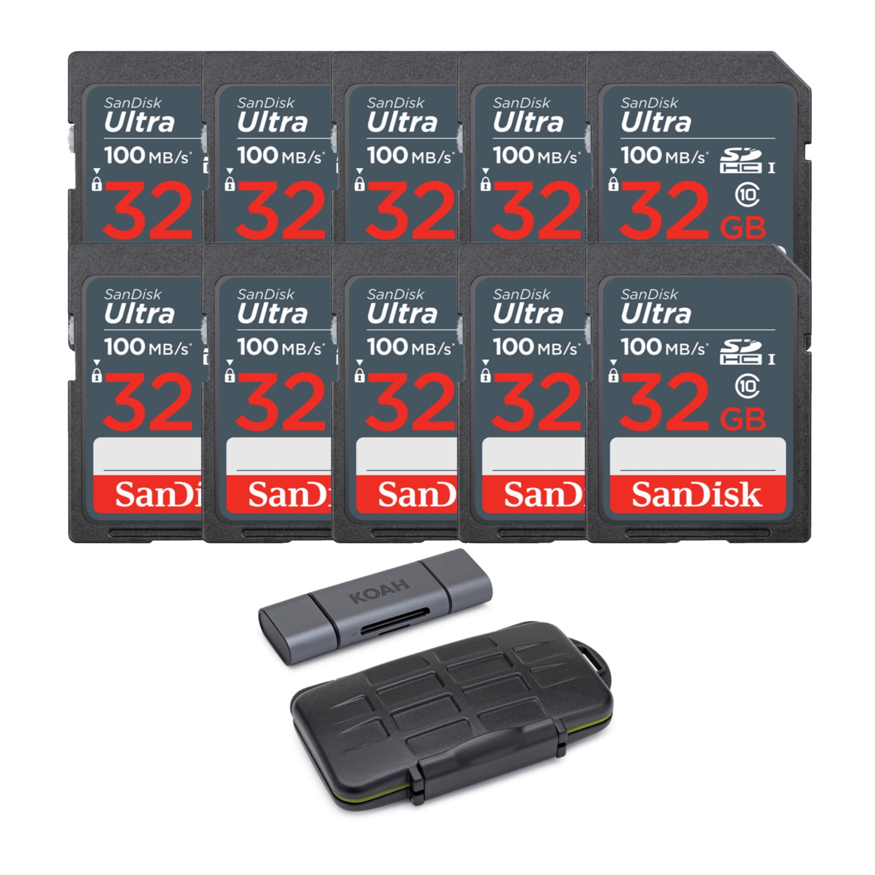 SanDisk 32GB Ultra SDHC UHS-I Memory Cards (10-Pack) with Camera Photo ...