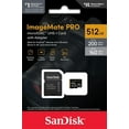 SanDisk 512GB ImageMate Pro microSDXC UHS-1 Memory Card with Adapter- Up to 200MB/s - SDSQXBD ...