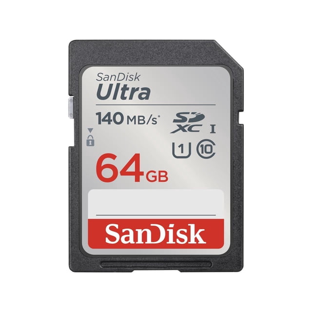 SanDisk Ultra 64GB SDXC UHS-I Memory Card - Class 10, 140 MB/s ...