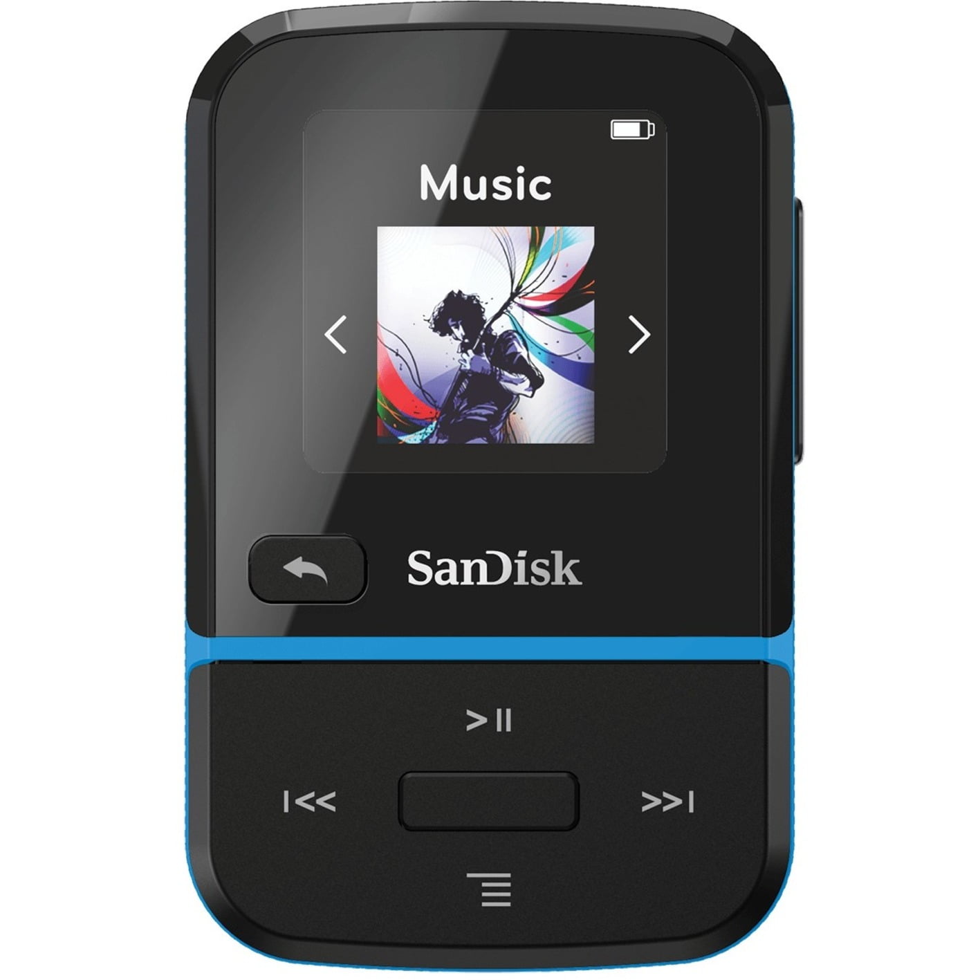 SanDisk Clip Sport Go 16 GB Flash MP3 Player - Blue - Walmart.com