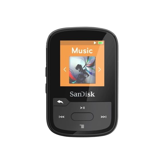 SanDisk 32GB Clip Sport Plus MP3 Player, Black - Waterproof, Bluetooth ...