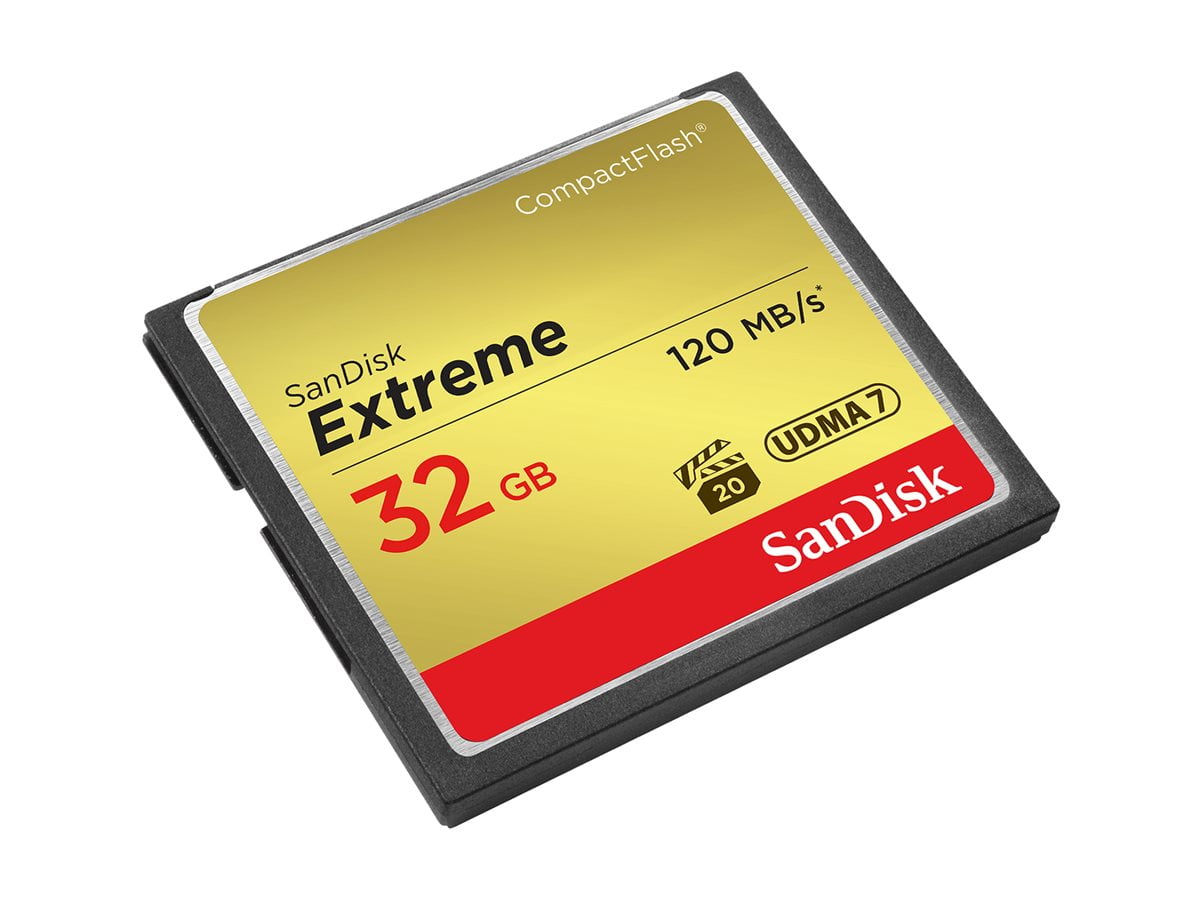 SanDisk Extreme - Flash memory card - 32 GB - 567x - CompactFlash ...