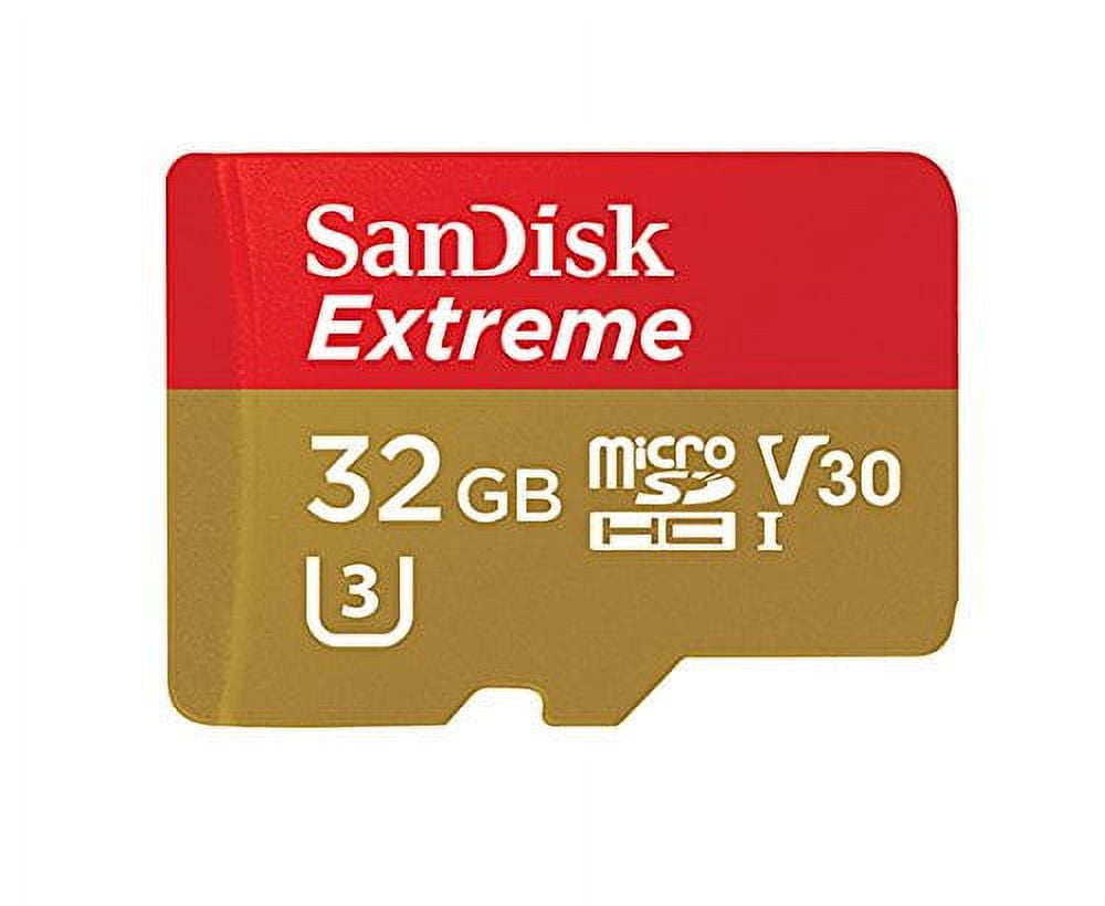 SanDisk Extreme 32GB microSDHC UHS-I Card with Adapter (SDSQXVF-032G ...