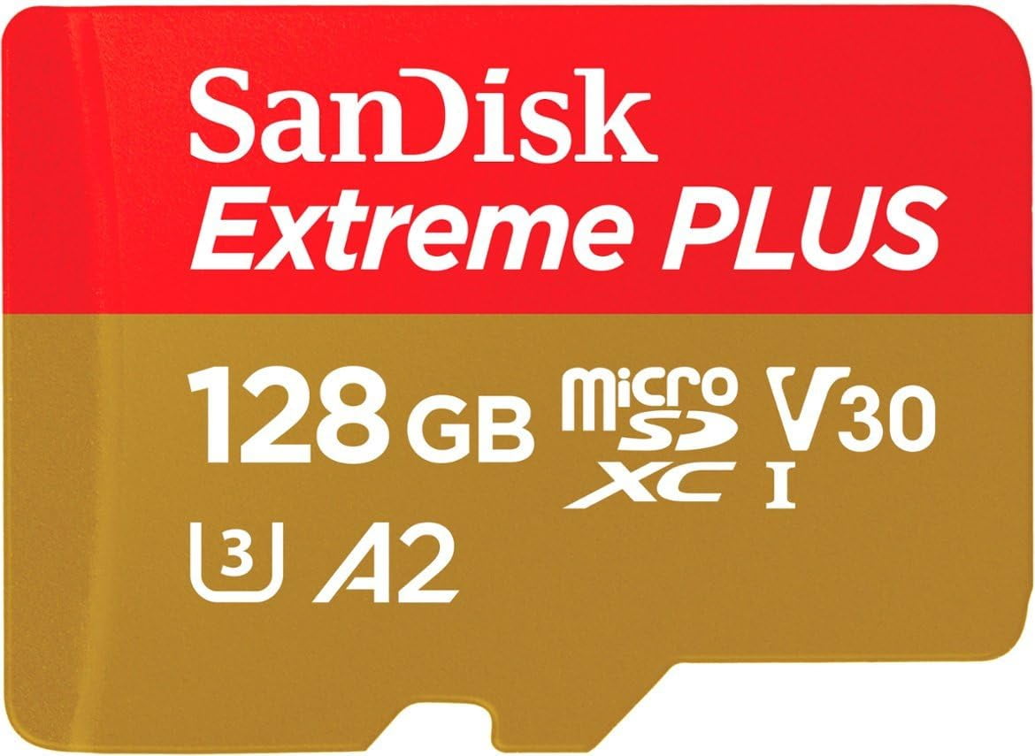 SanDisk Extreme PLUS 128 GB Class 3/UHS-I (U3) V30 microSDXC - 1 Pack ...