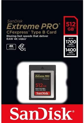 SanDisk Extreme PRO 512GB CFexpress Type B Memory Card for Camera Photo ...