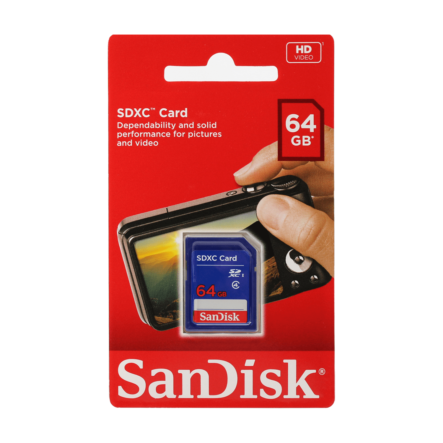 SanDisk - Flash memory card - 64 GB - Class 4 - SDXC - Walmart.com