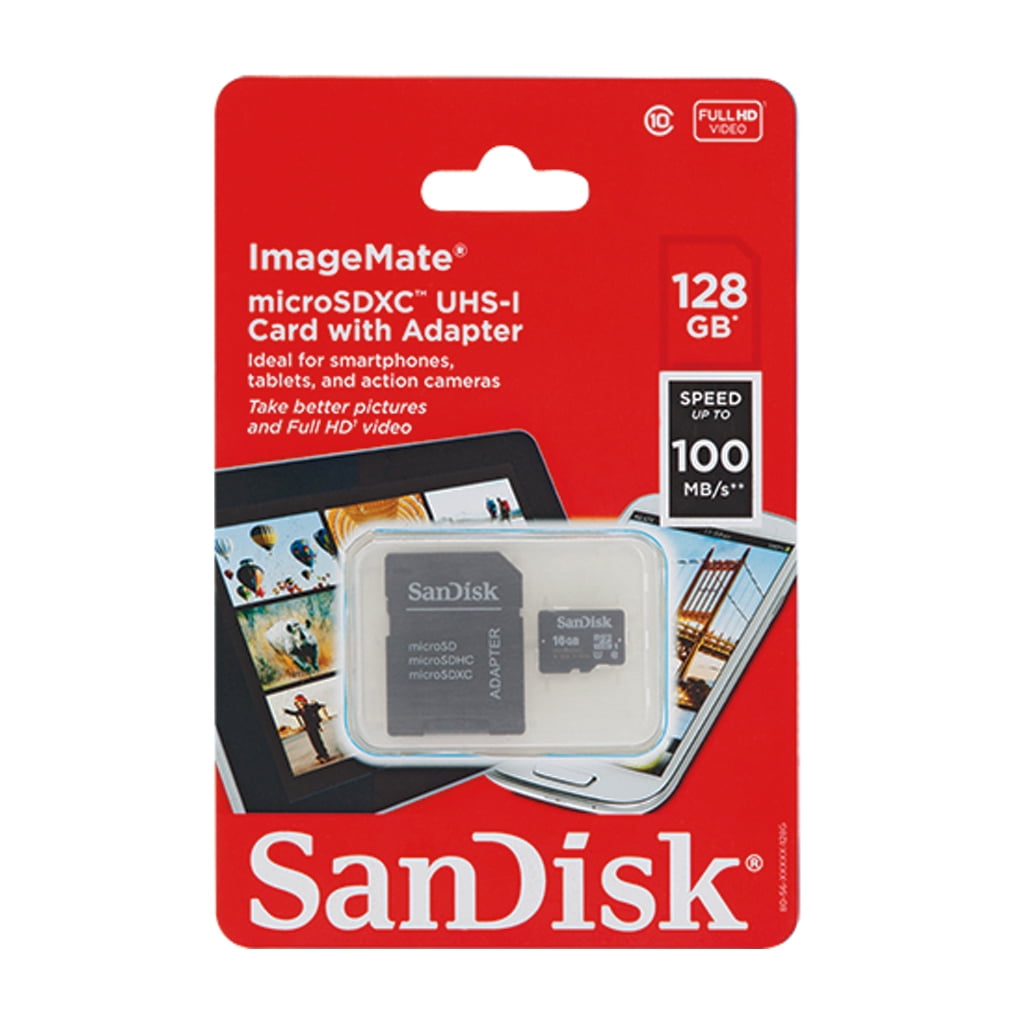 SanDisk ImageMate 128GB microSD with Adapter - Walmart.com