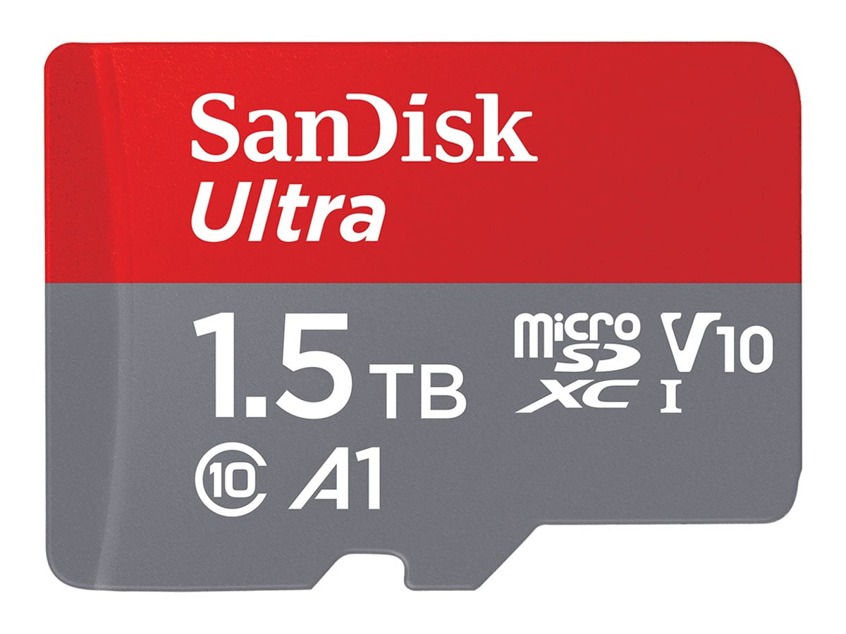 SanDisk 1.5TB Ultra microSDXC UHS-I Memory Card with SD Adapter - 150MB ...