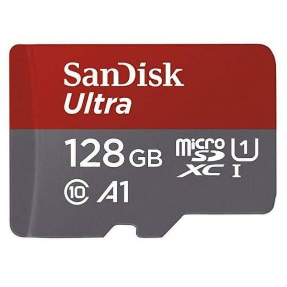 SanDisk, Micro SDXC Card, 128GB UHS-I A1 with Adapter, Class 10 ...