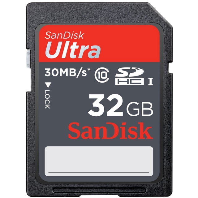 SanDisk Ultra 32GB SDHC Camera Memory Card, Class 10, UHS-I, 30MB/s ...
