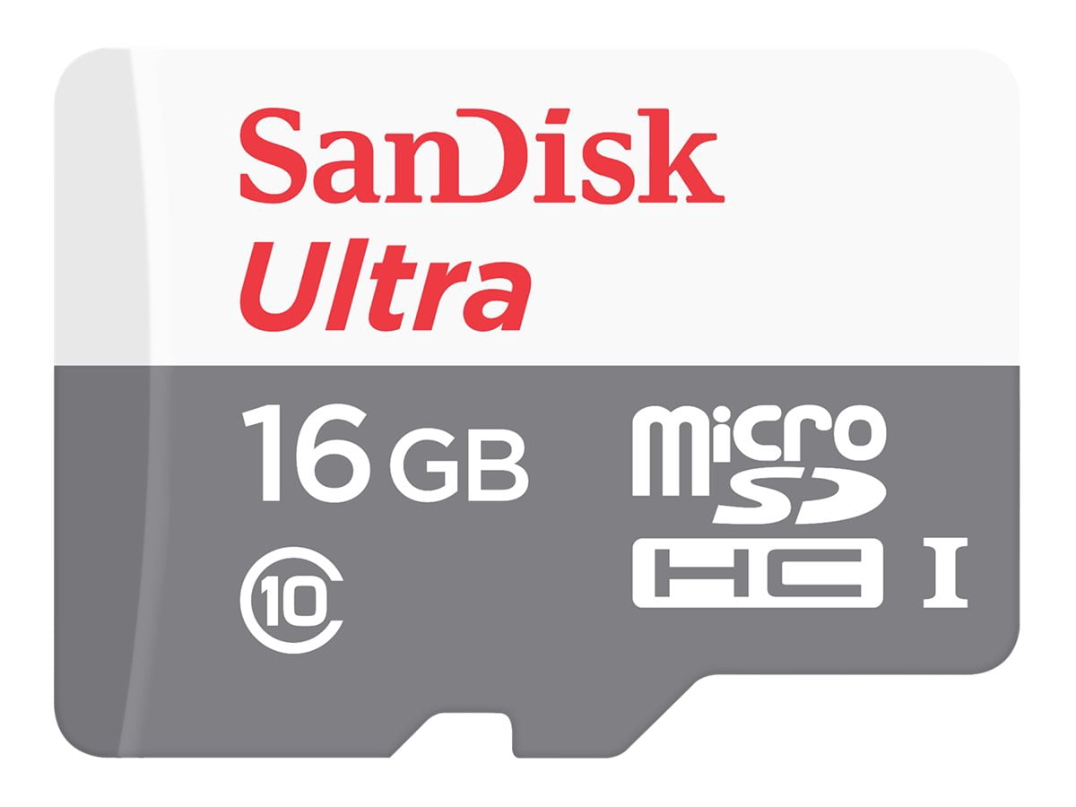SanDisk Ultra - Flash memory card - 16 GB UHS-I / Class10 microSDHC ...