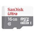 SanDisk Ultra - Flash memory card - 16 GB UHS-I / Class10 microSDHC ...