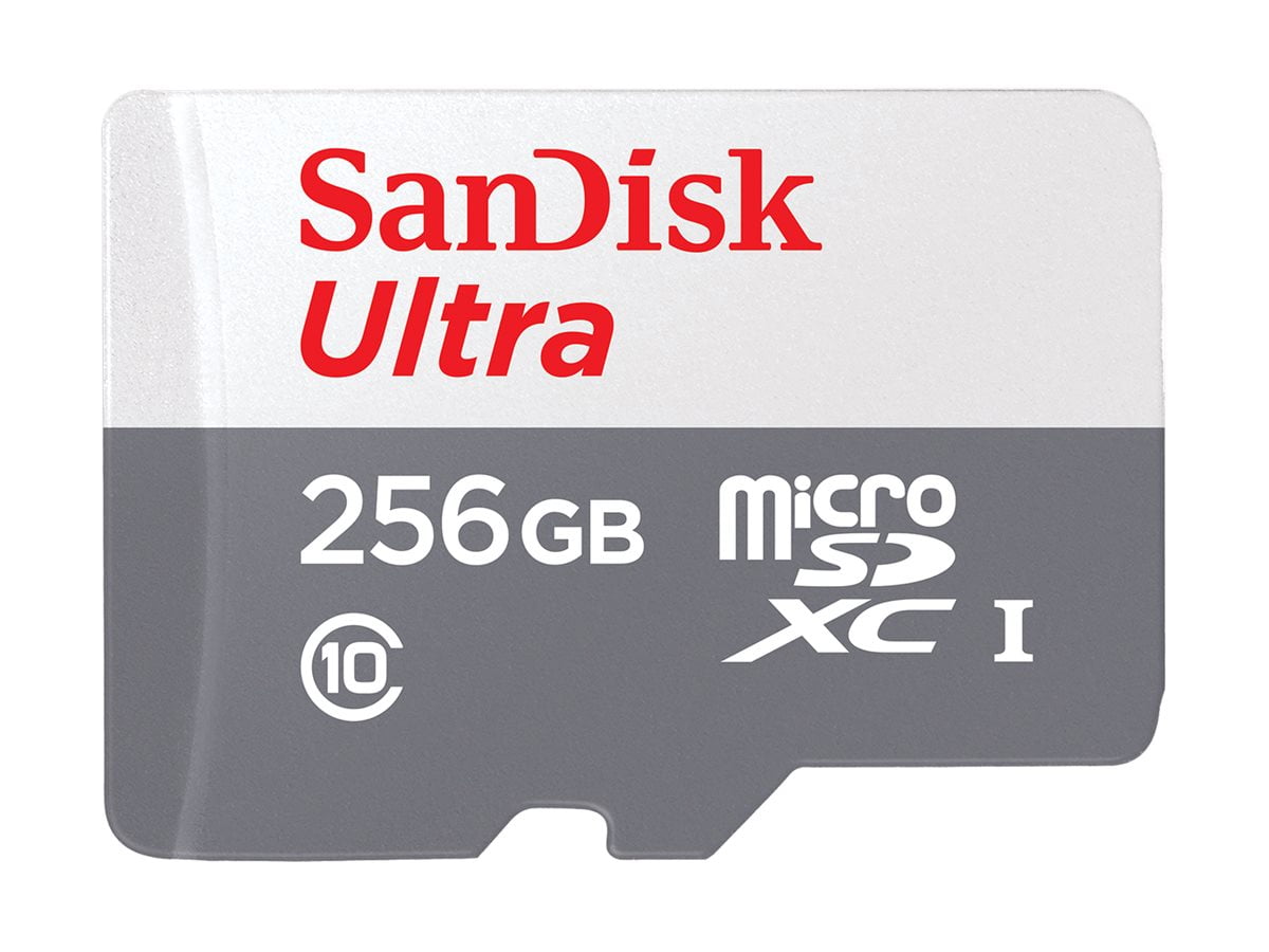 SanDisk Ultra 256 GB Class 10/UHS-I (U1) microSDXC - Walmart.com