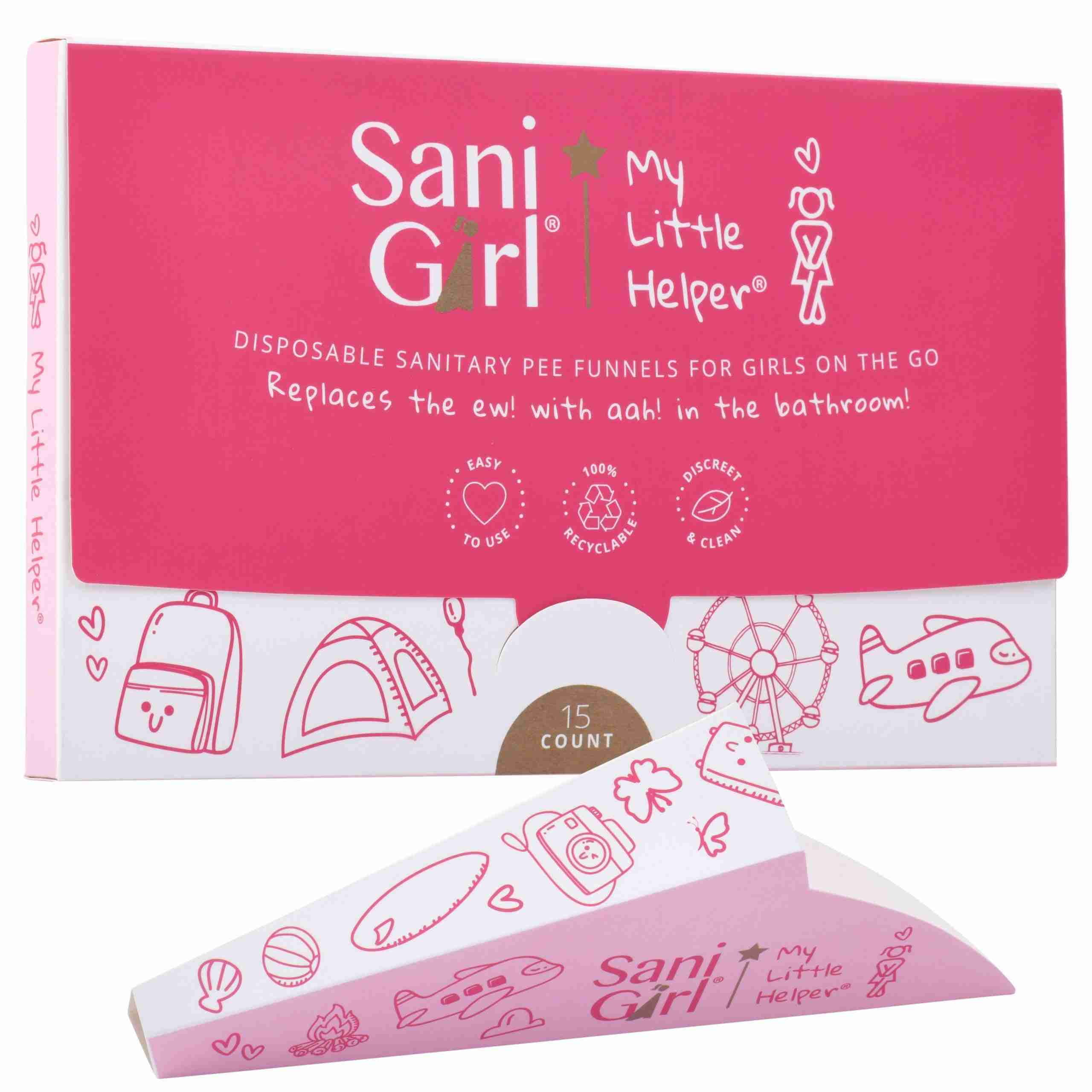 SanGirl My Little Helper Pee Funnel for Girls Disposable Kids Travel ...