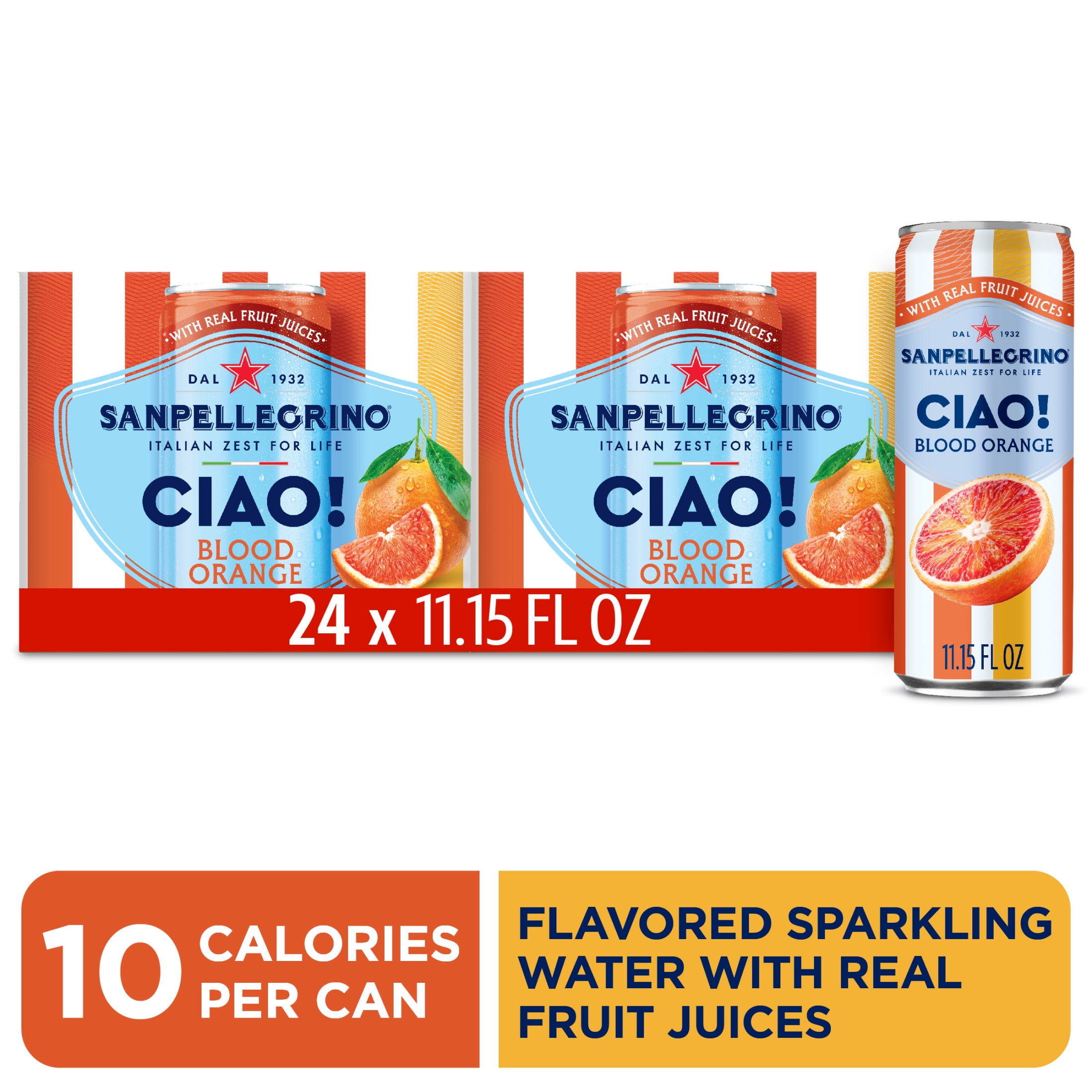 Sanpellegrino CIAO Blood Orange Sparkling Flavored Water with Real ...
