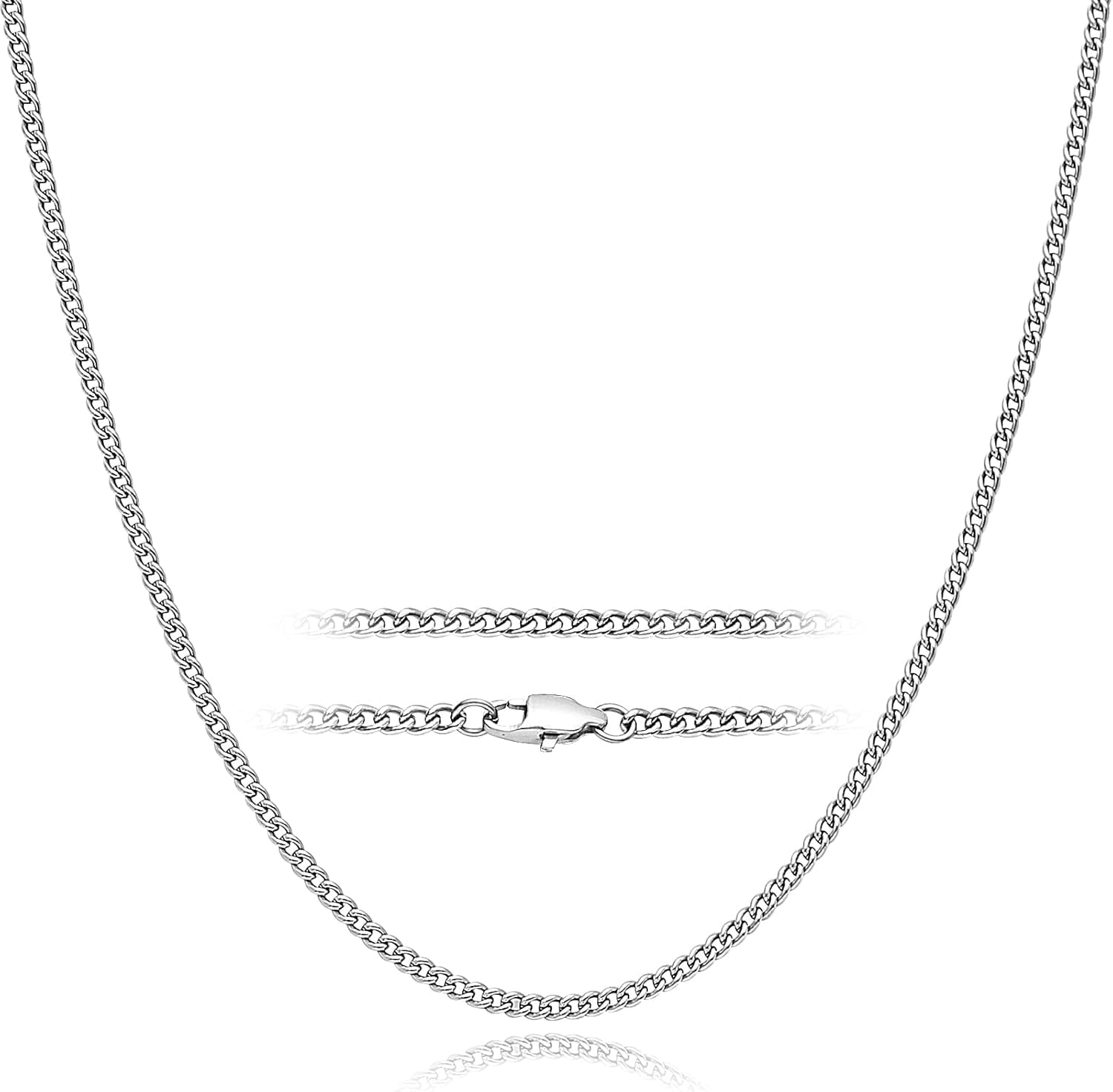 SanThree Solid Pure Titanium O Twist Link Chain 2.8mm Finely Polished ...