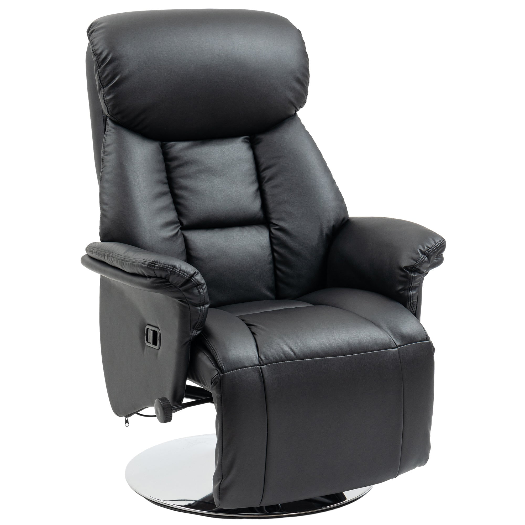 Sana Adjustable Manual Recliner Chair with Footrest - Black - Walmart.com