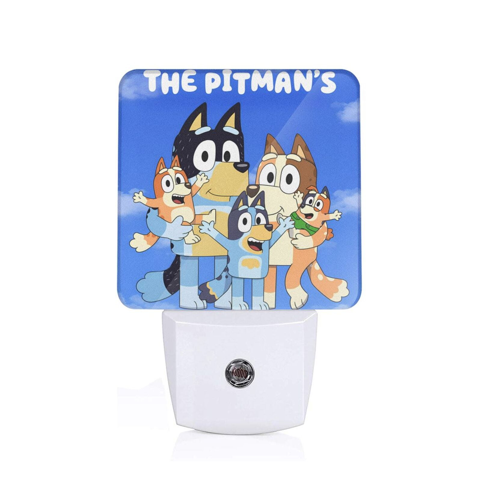 Sanaai Bluey LED Night Light with Dusk to Dawn Sensor - 0.5W Warm White ...