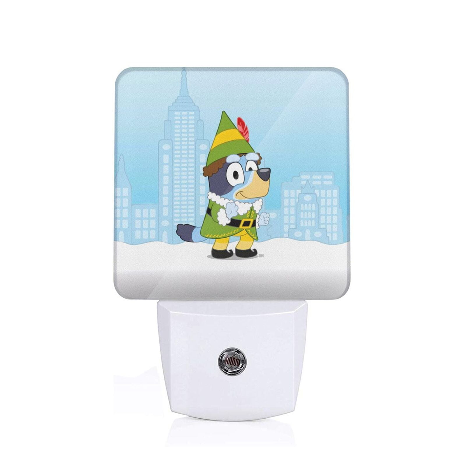 Sanaai Bluey LED Night Light with Dusk to Dawn Sensor - 0.5W Warm White ...