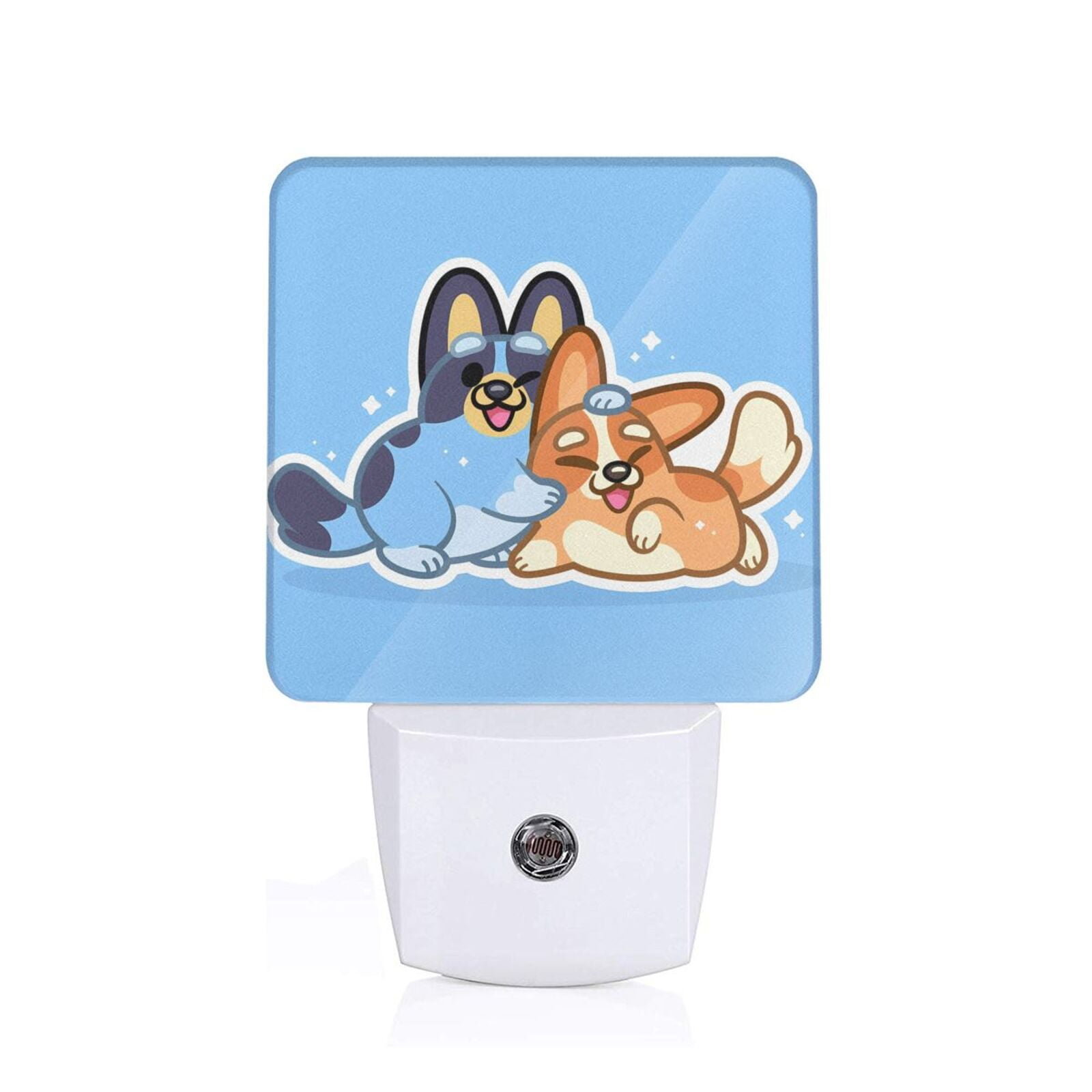 Sanaai Bluey LED Night Light with Dusk to Dawn Sensor - 0.5W Warm White ...