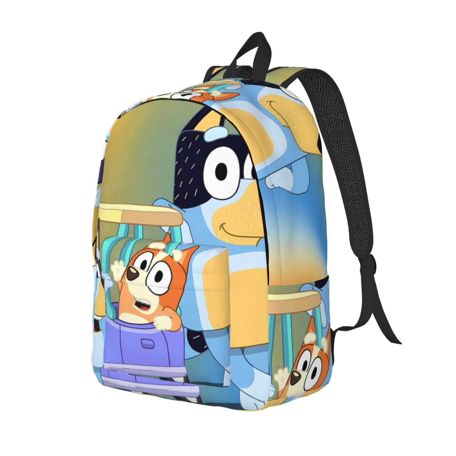 Sanaai Bluey Pattern Durable Canvas Daypack - High-Quality Vintage ...