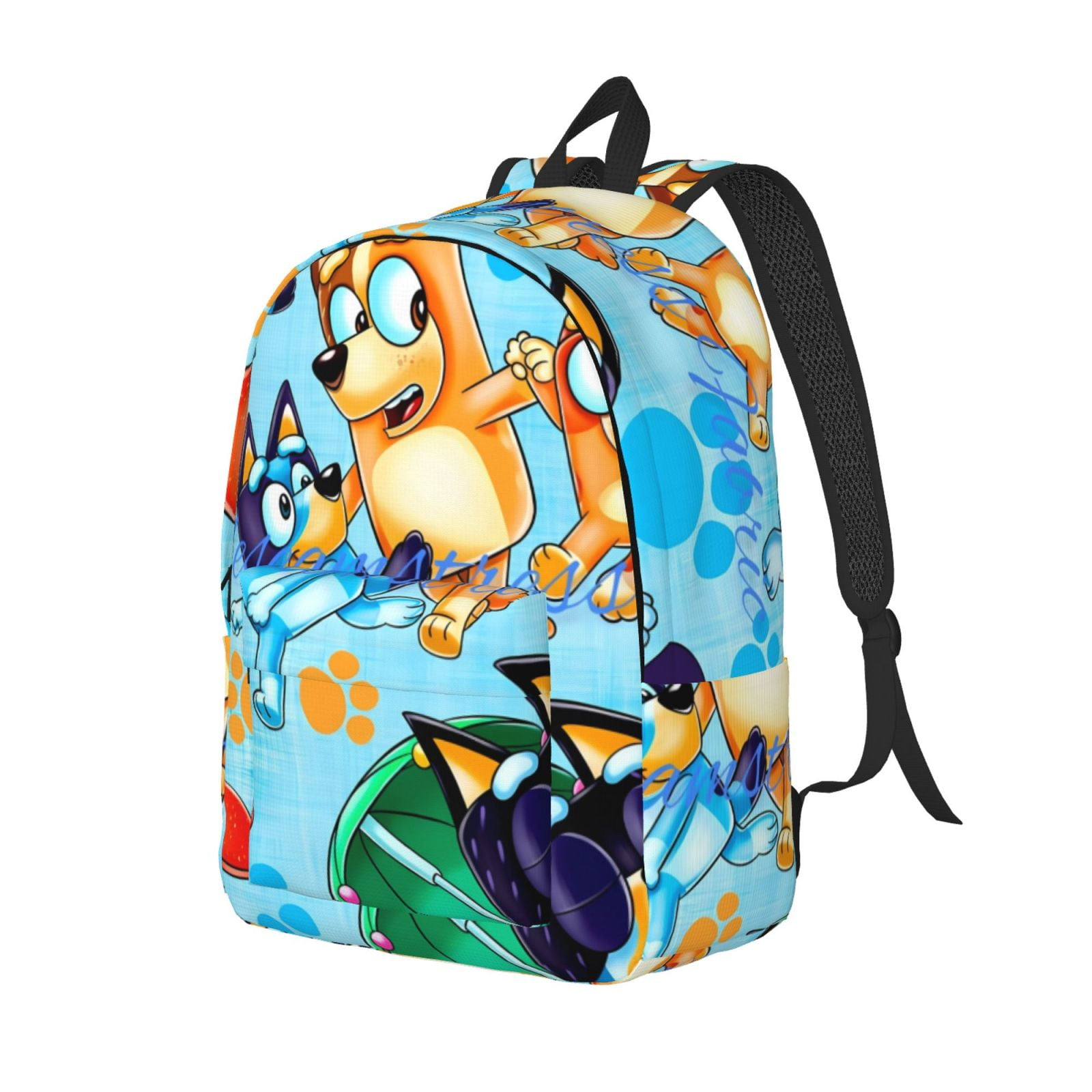Sanaai Bluey Pattern Durable Canvas Daypack - High-Quality Vintage ...