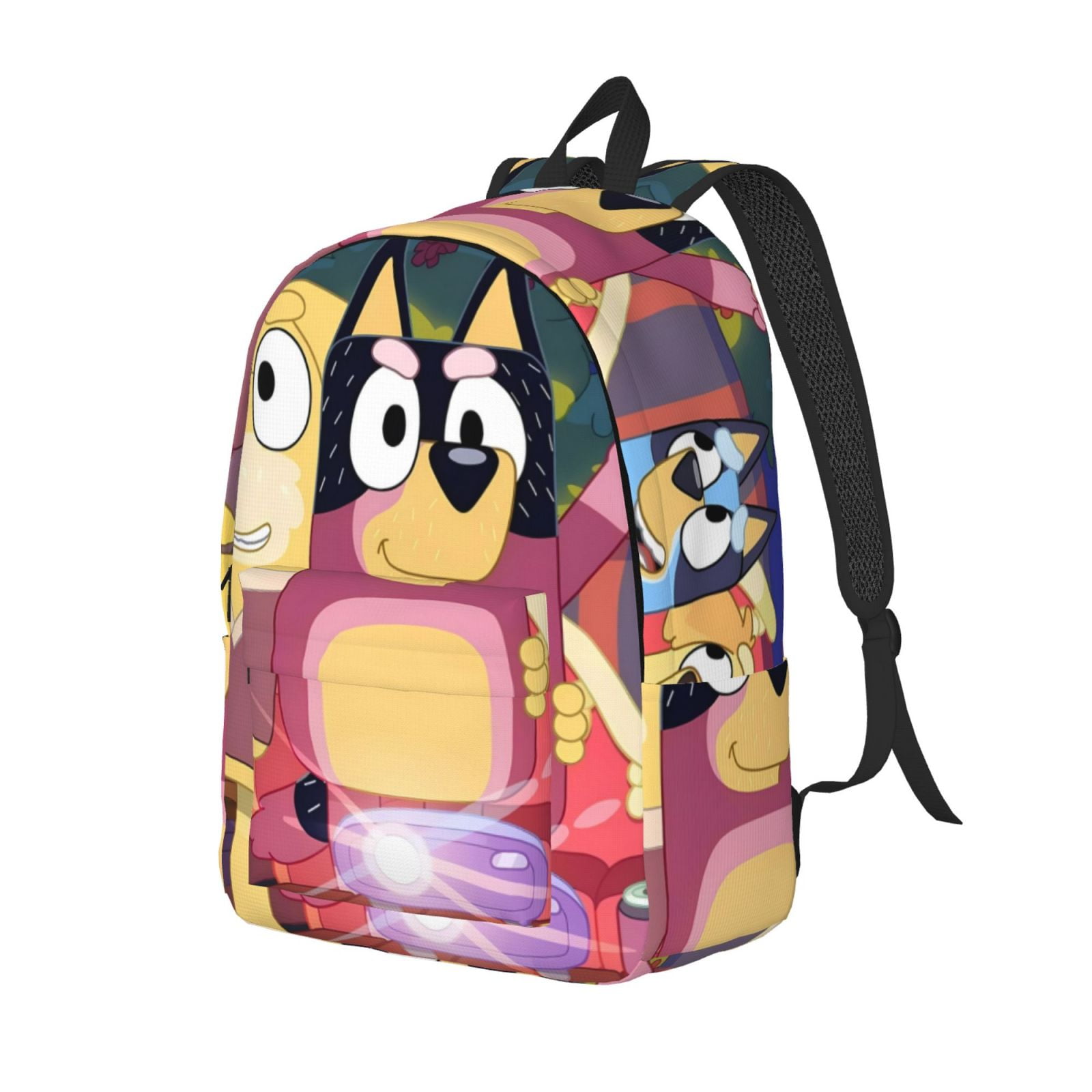 Sanaai Bluey Pattern Durable Canvas Daypack - High-Quality Vintage ...