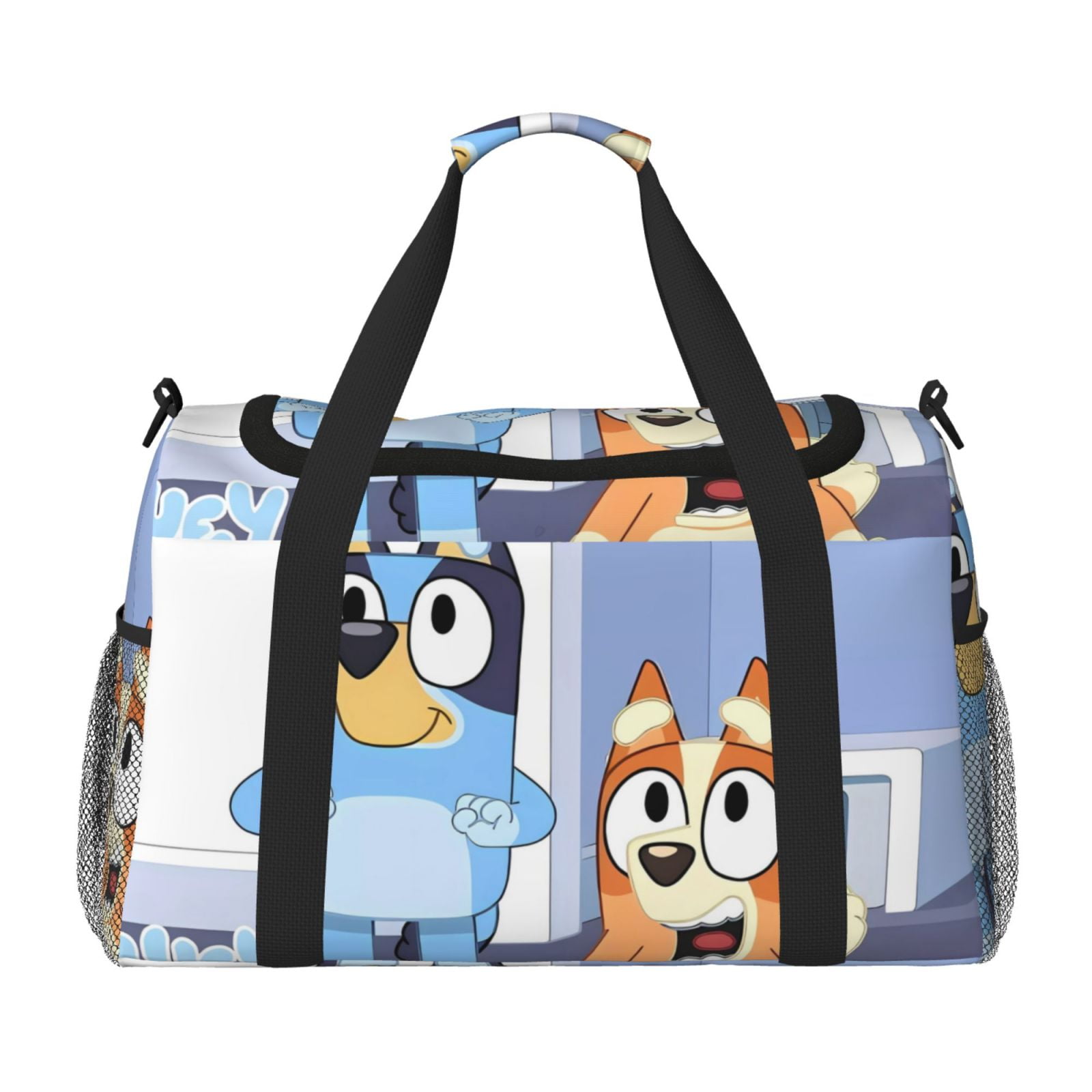 Sanaai Bluey Pattern Weekender Travel Bag for Women & Men - Sports Gym ...