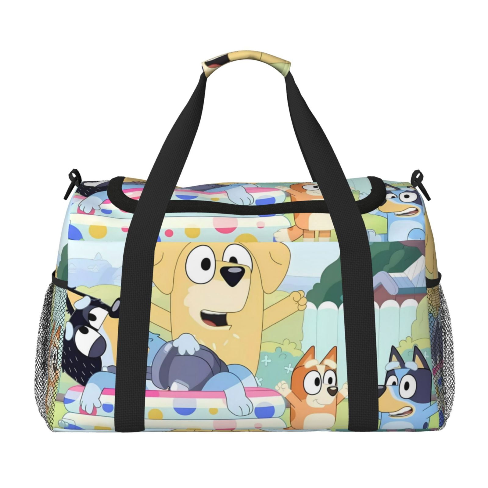 Sanaai Bluey Pattern Weekender Travel Bag for Women & Men - Sports Gym ...