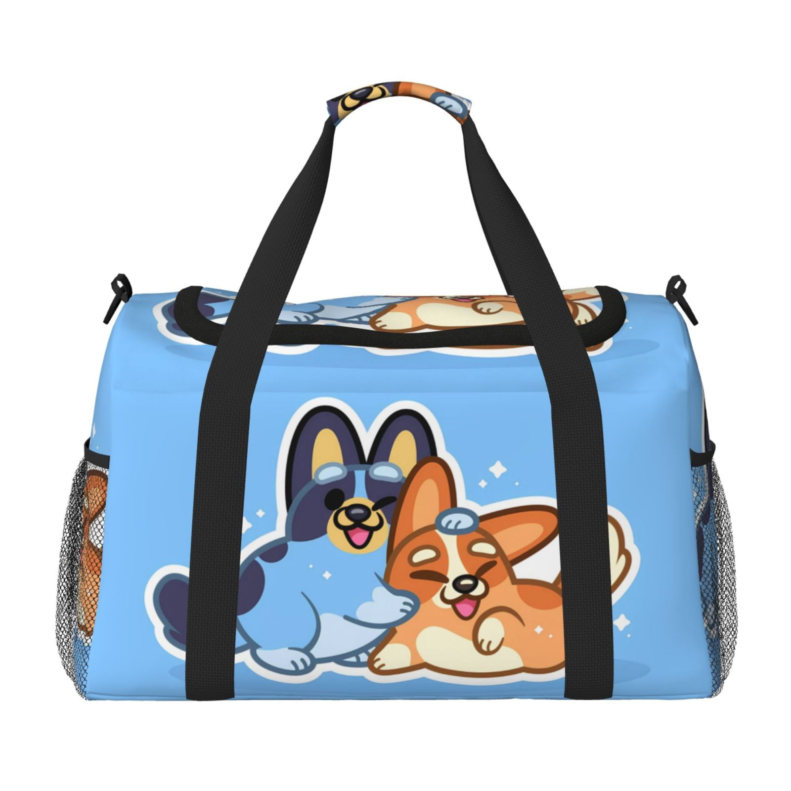 Sanaai Bluey Pattern Weekender Travel Bag for Women & Men - Sports Gym ...