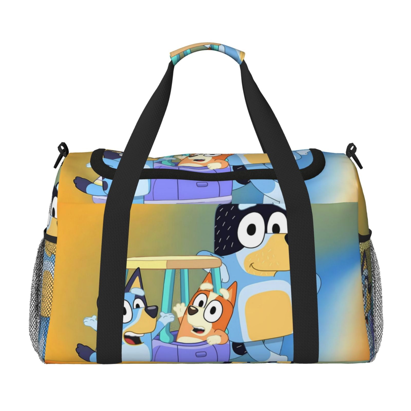 Sanaai Bluey Pattern Weekender Travel Bag for Women & Men - Sports Gym ...