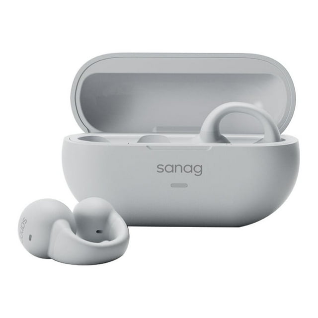 Sanag Bluetooth 5.3 Open Ear Wireless Earbuds, Bone Conductive Headphones with Mic, 24Hrs ...