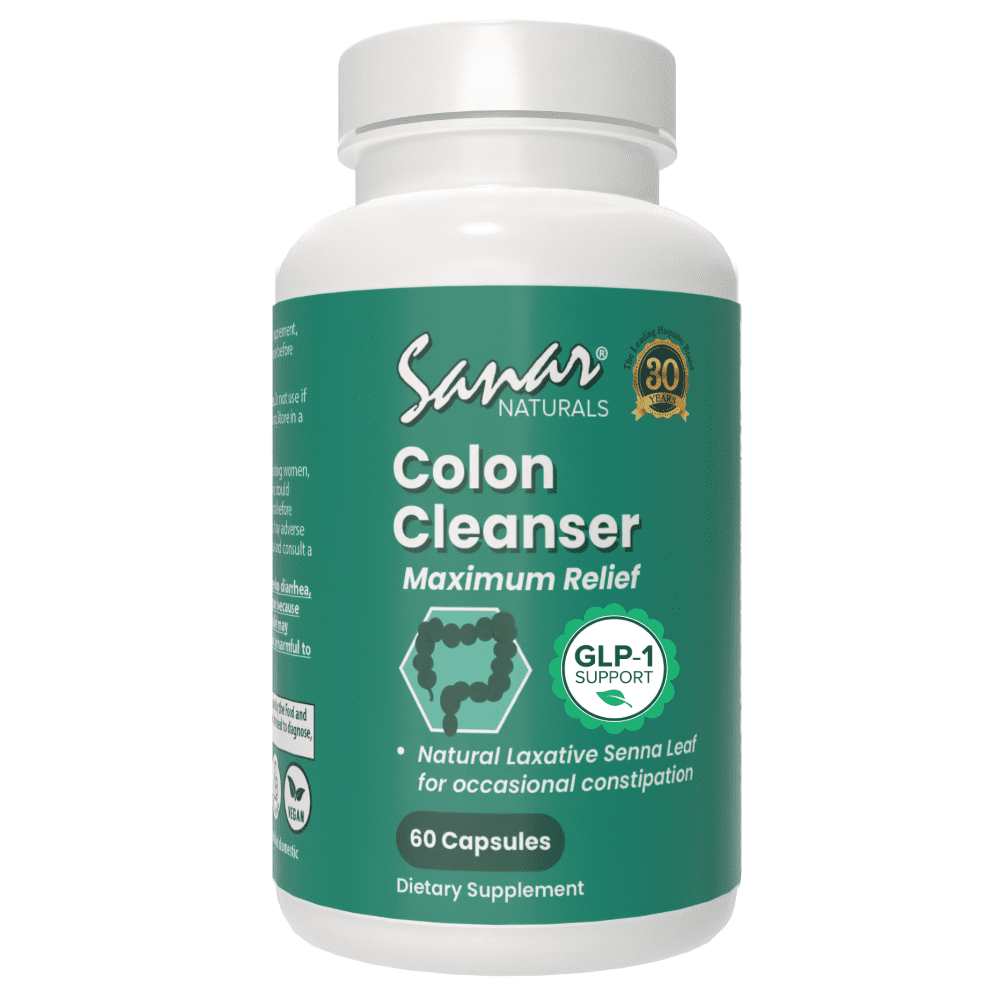 Sanar Naturals Colon Cleanser Maximum Relief Laxative - with Senna Leaf ...