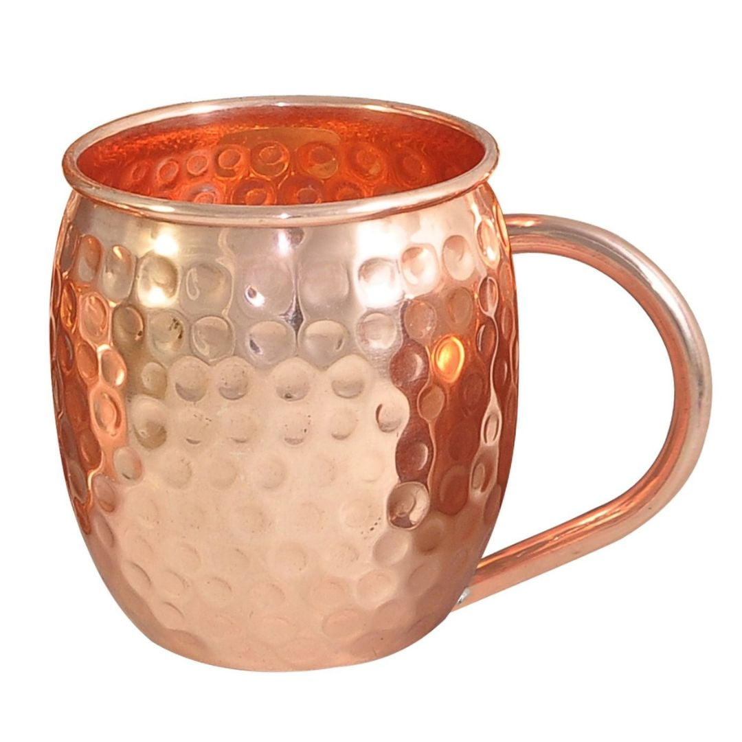 Sanatan Siddhi Pure Copper Hammered Mug – 500 ml Ayurvedic Copper Cup ...
