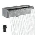 Sanbege 304 Stainless Steel Waterfall Pool Fountain with Connector, 12 ...