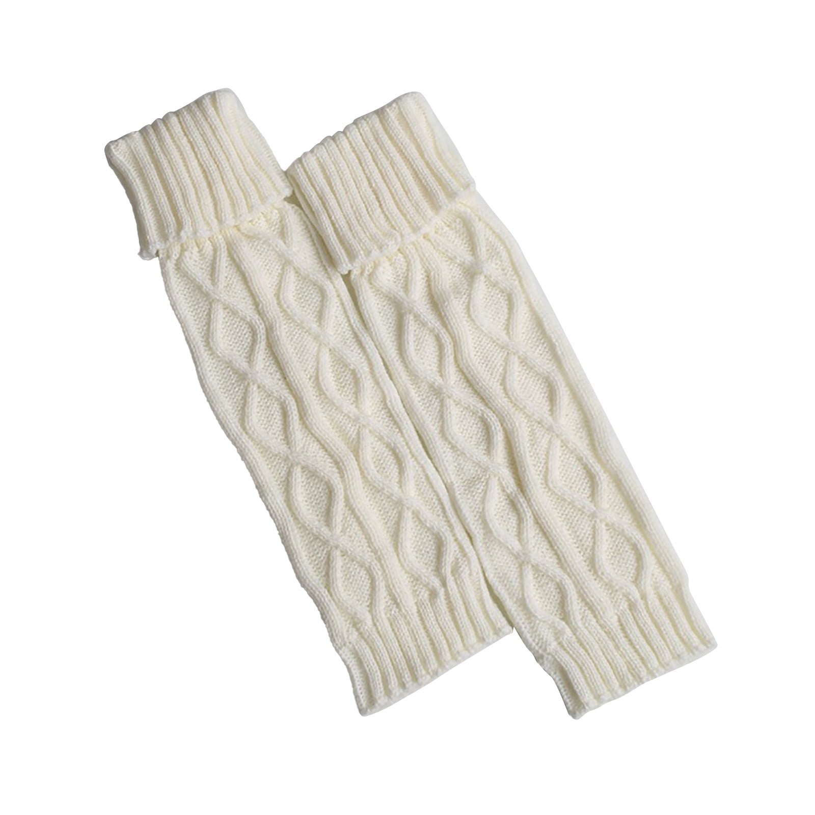 Sanbonepd Knitted Wool Warm Leg Warm Medium Length Lozenge Boot Cover ...