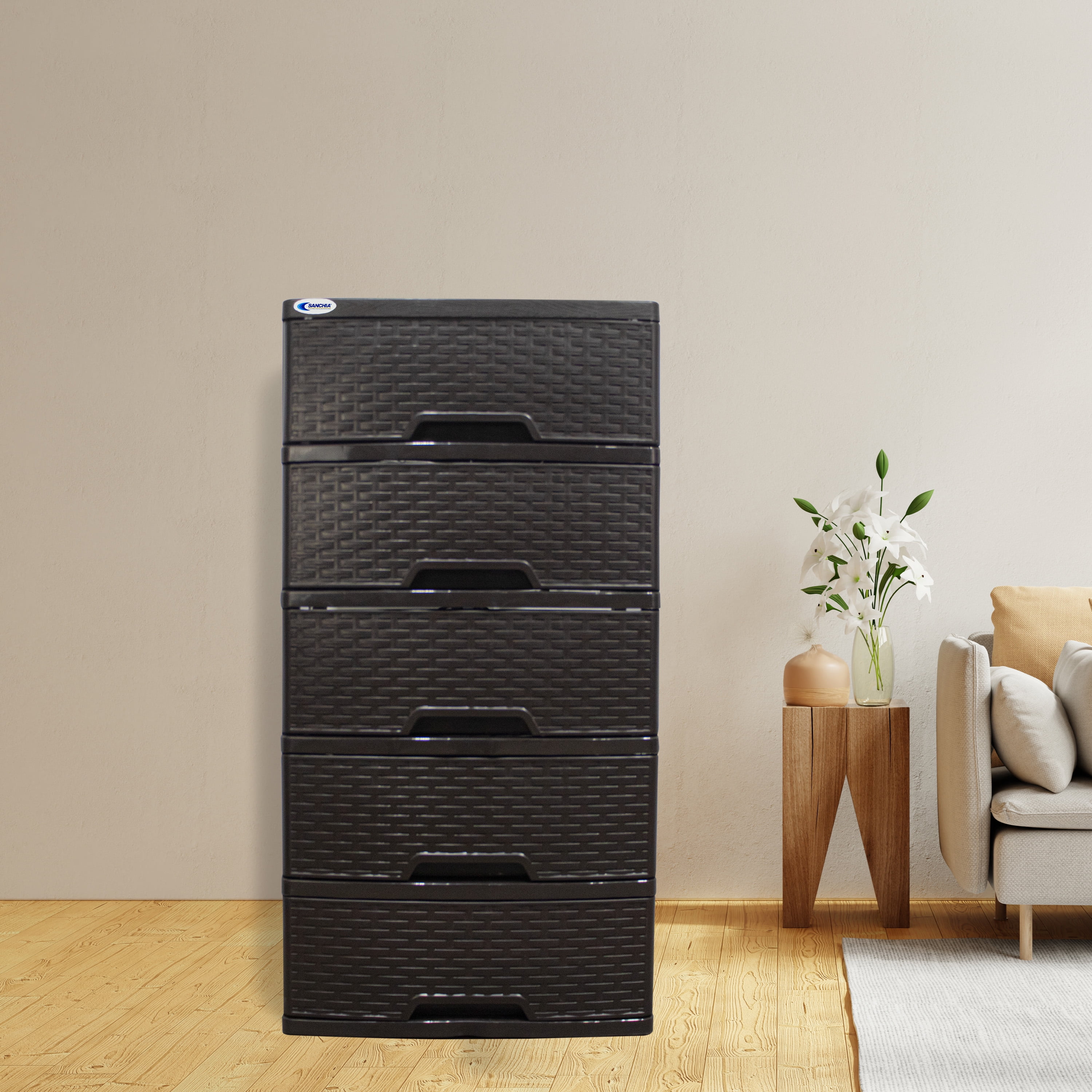 Sanchia Chest Rattan Brown for All Ages, Chest Dressers - Walmart.com