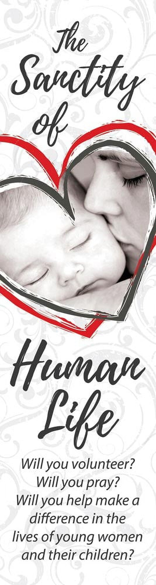 Sanctity of Human Life with Stand Pro-Life Vinyl Sign - Walmart.com