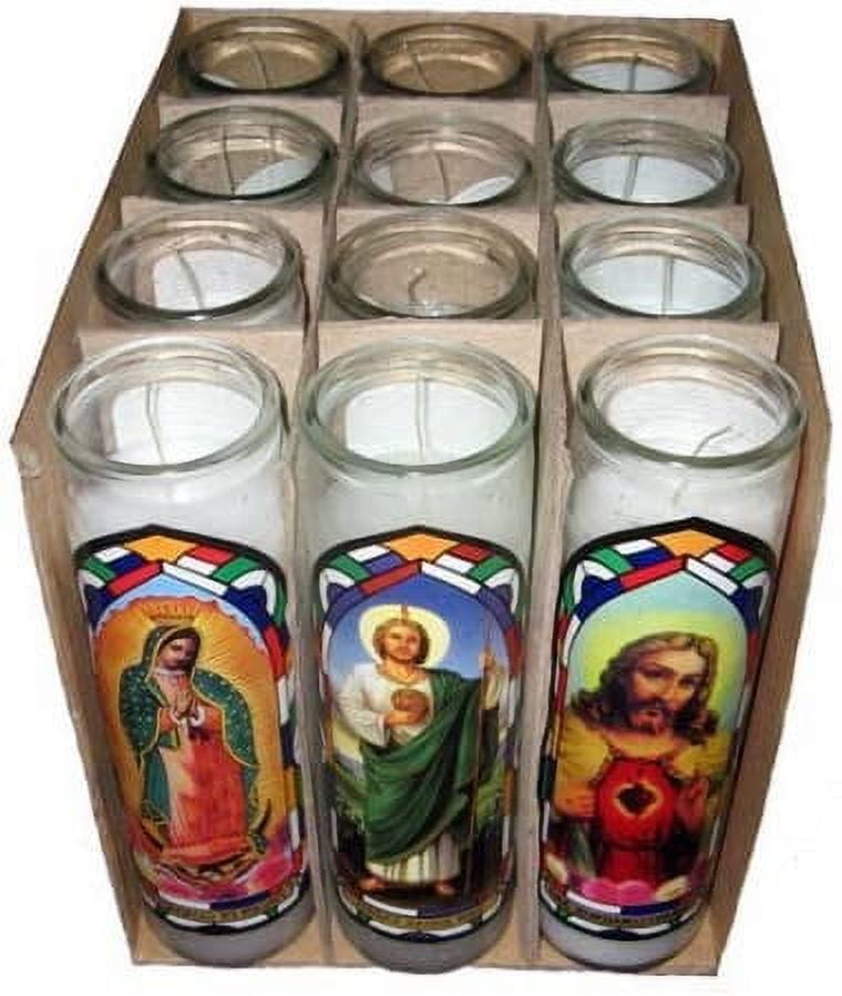 Sanctuary Series Assorted Saints Religious Candle, White, 12pk ...